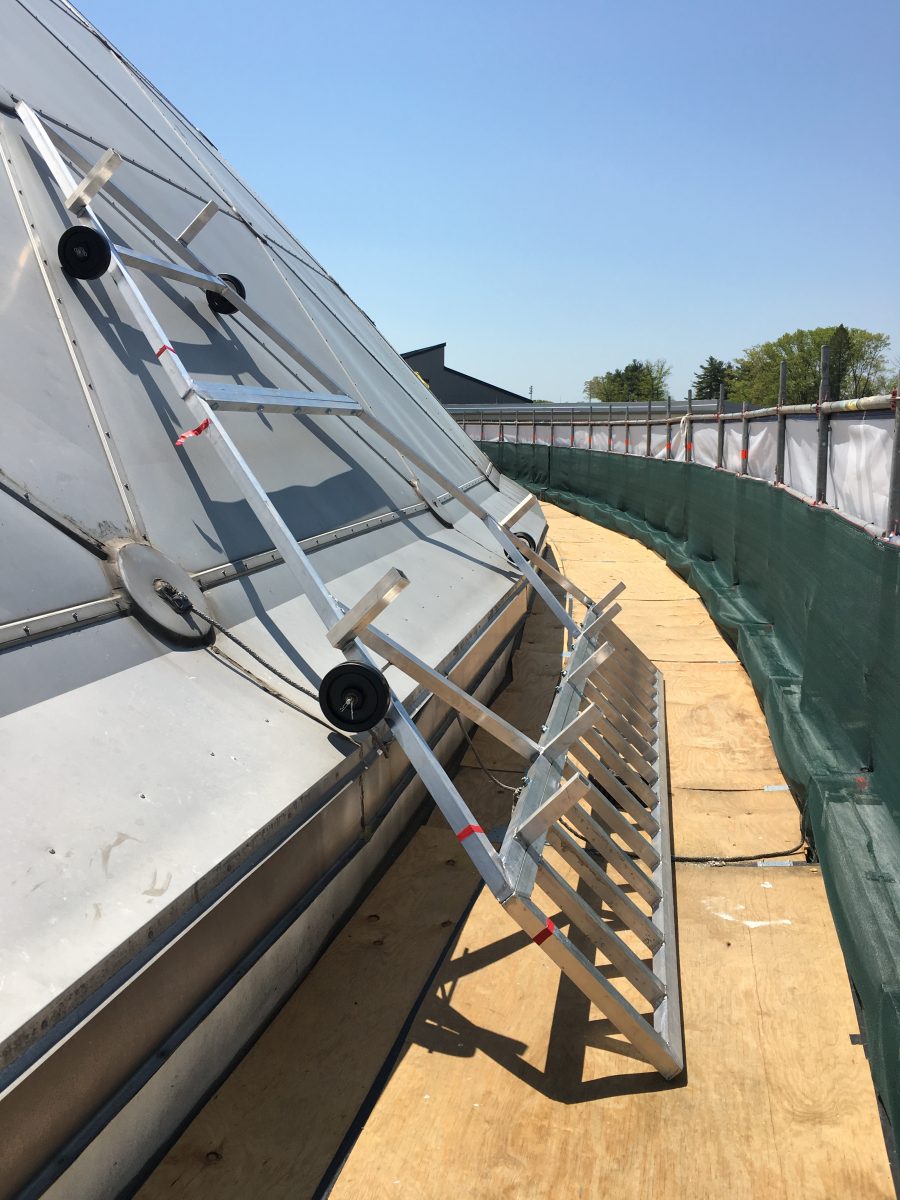 Dome repairs are underway at UConn's Gampel Pavilion • Fennick McCredie ...