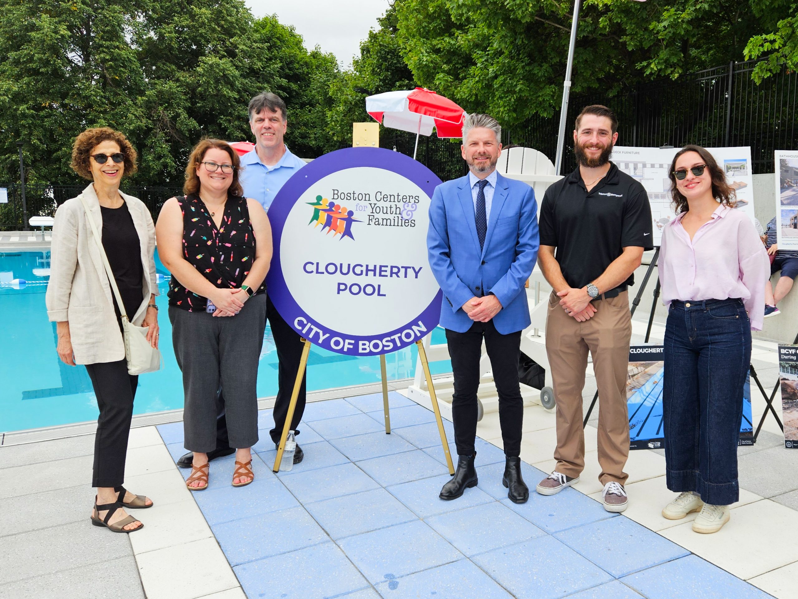 Clougherty Pool Ribbon Cutting • Fennick McCredie Architecture
